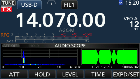 Transmitter Settings For Digital Operation - Icom 7300